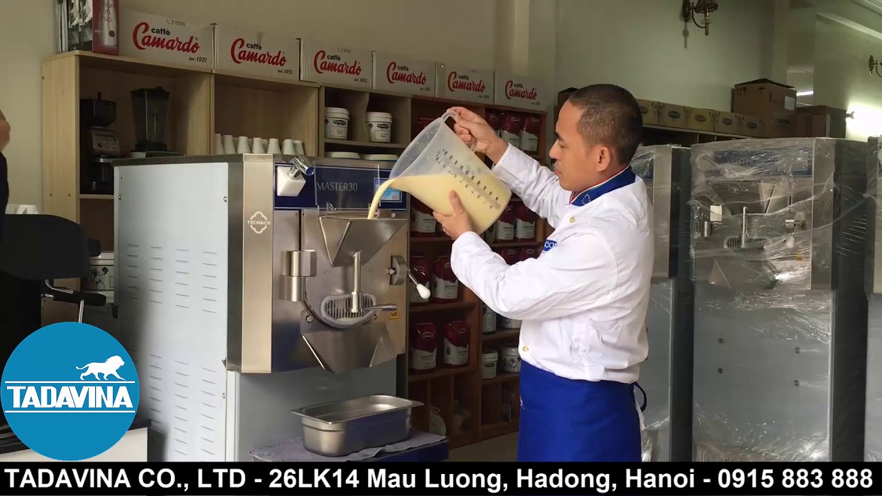 Máy làm kem Gelato Master 30 làm kem cứng ngon - YouTube