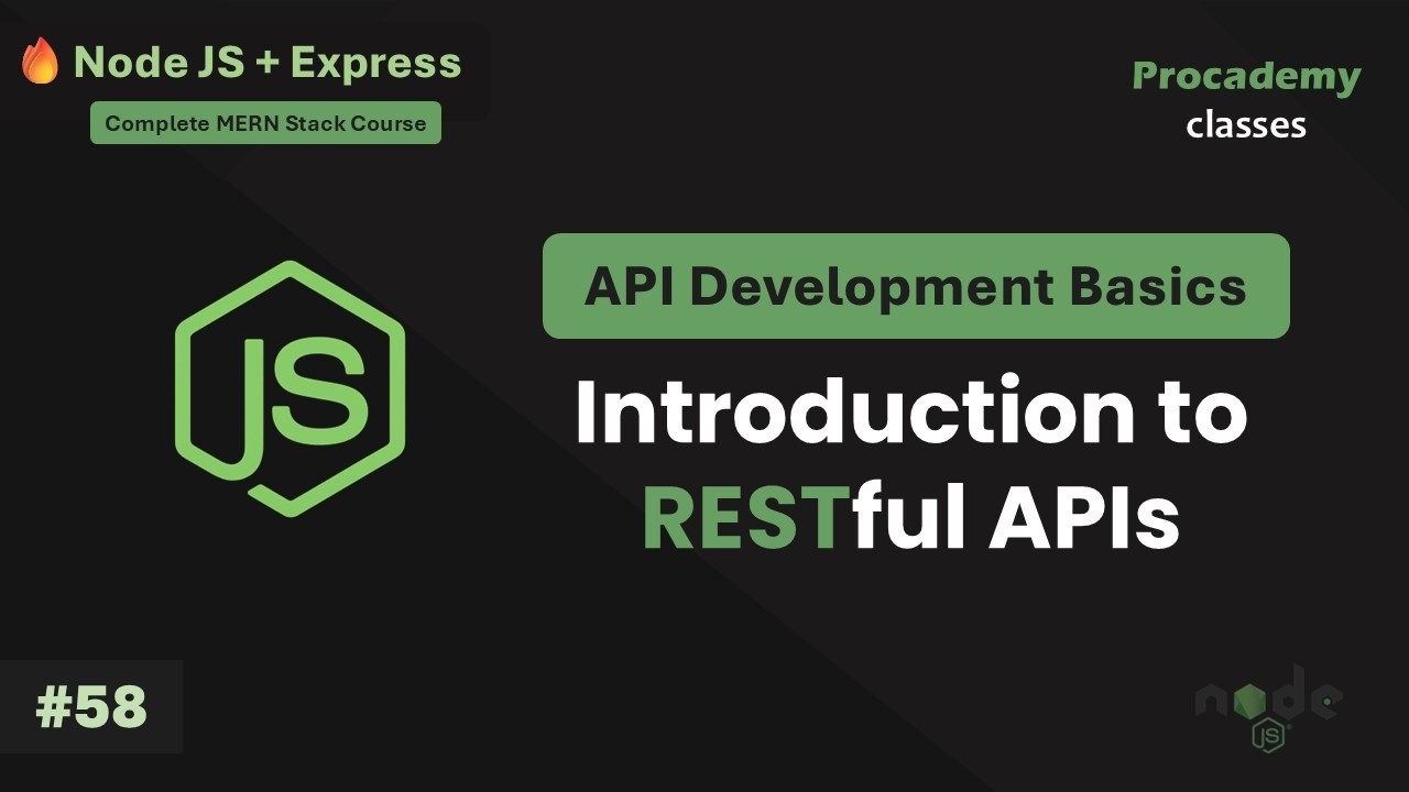 #58 REST Architecture & RESTful APIs Explained | Complete Node JS ...
