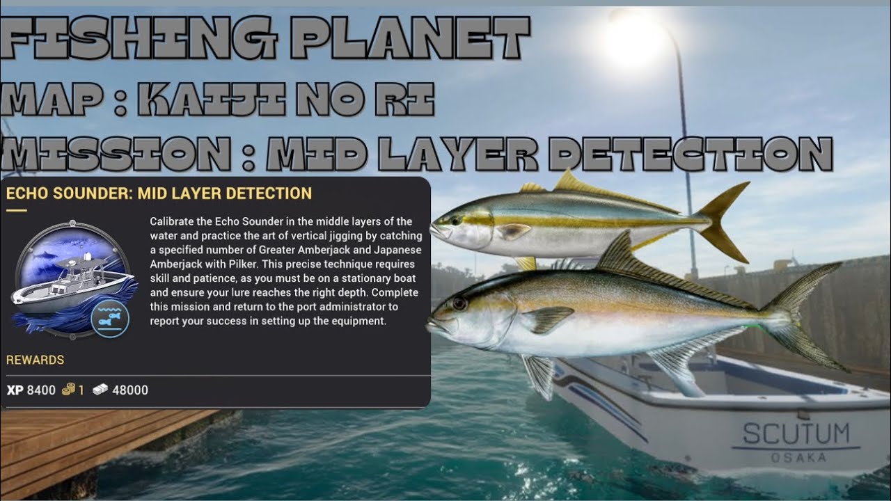 Fishing planet: Kaiji No Ri Ocean Mission ( Mid Layer Detection ) - YouTube
