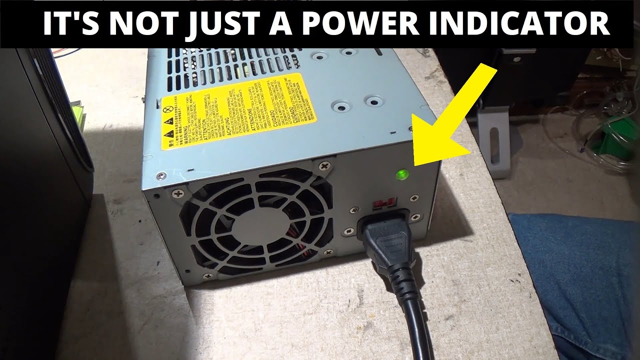 That green LED on your computer PSU actually serves multiple functions ...