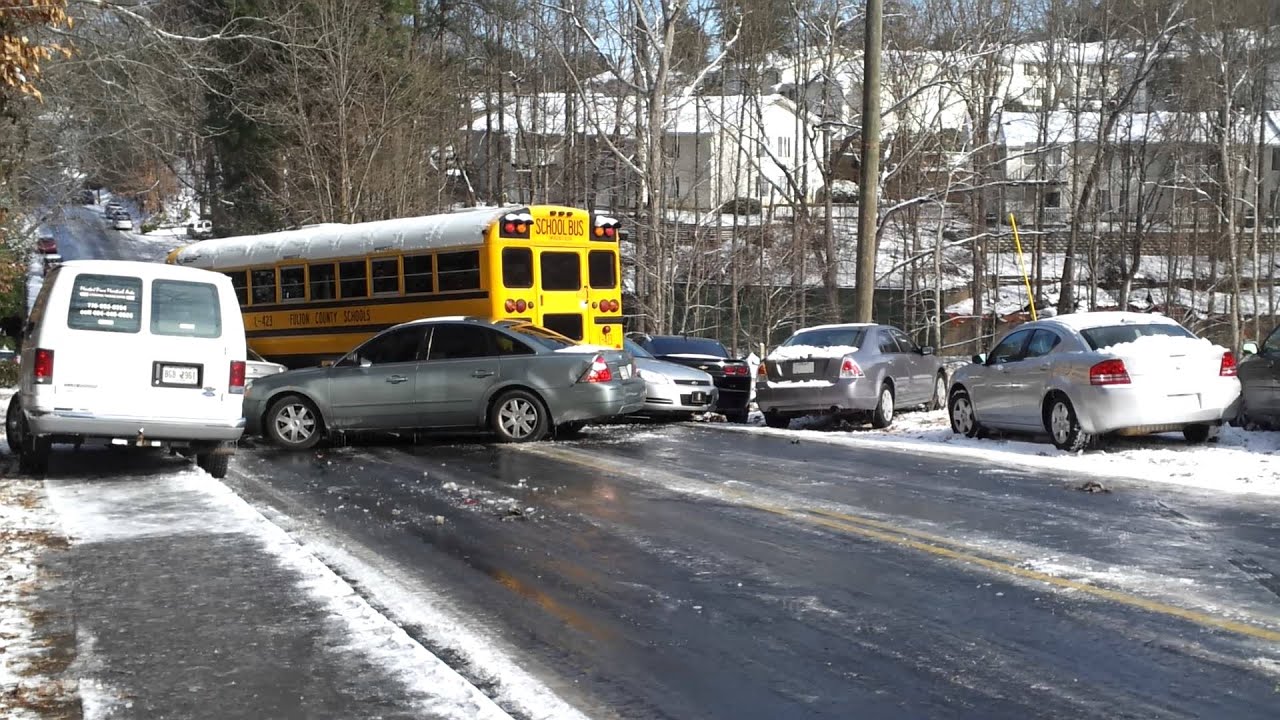 Atlanta snow storm 2014 - YouTube