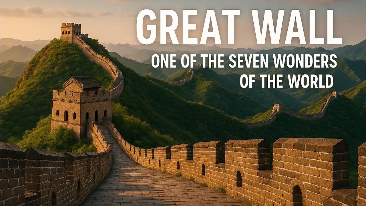 Great Wall, one of the seven wonders of the world. China - YouTube