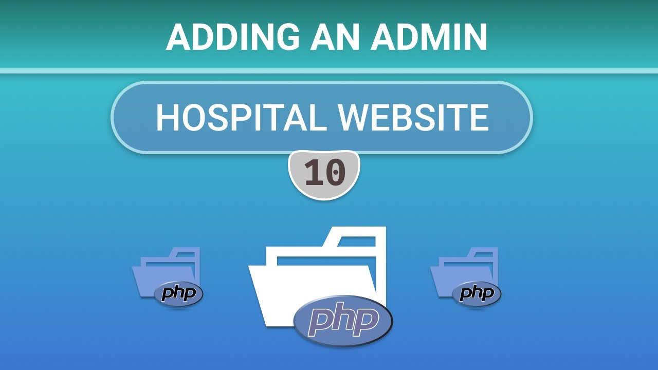 Adding an admin to the database | PHP 2021 - YouTube