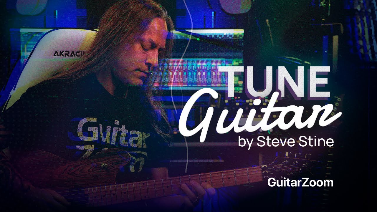 HOW TO TUNE YOUR GUITAR ! Guitar lesson for beginners / Steve Stine ...