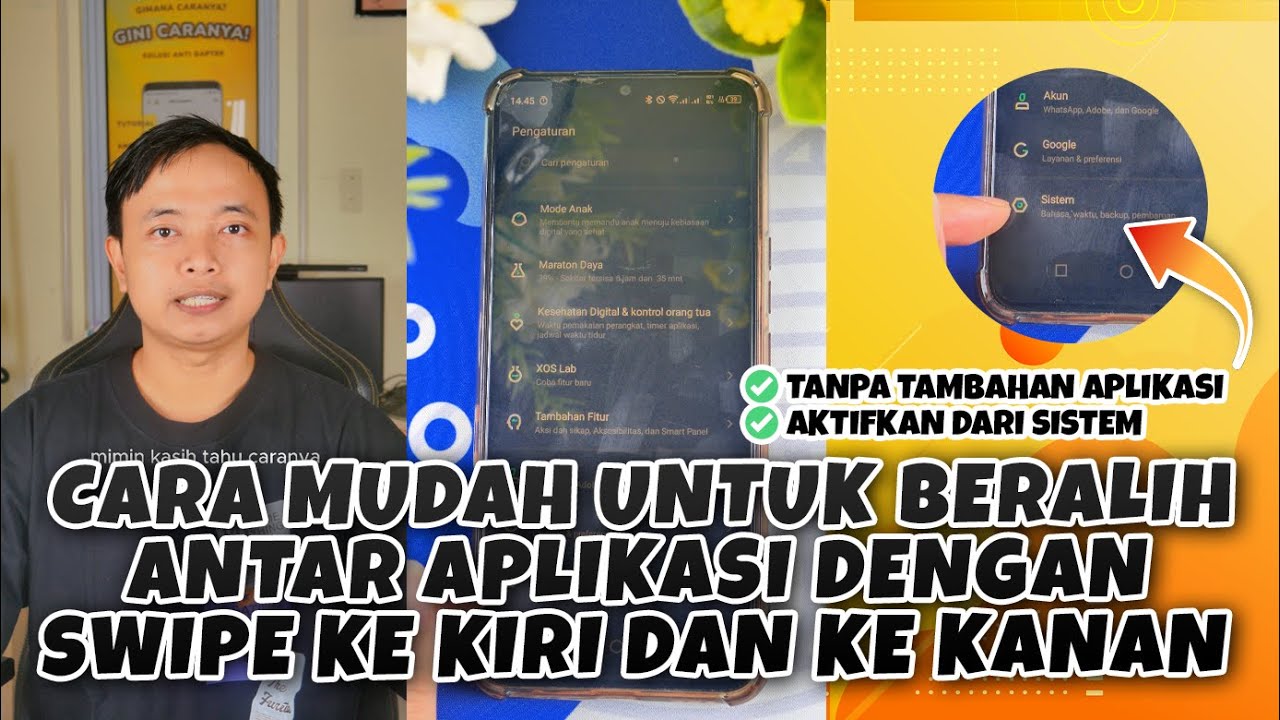 CARA MUDAH BERALIH ANTAR APLIKASI DENGAN GESER KE KIRI DAN KE KANAN🔥 ...