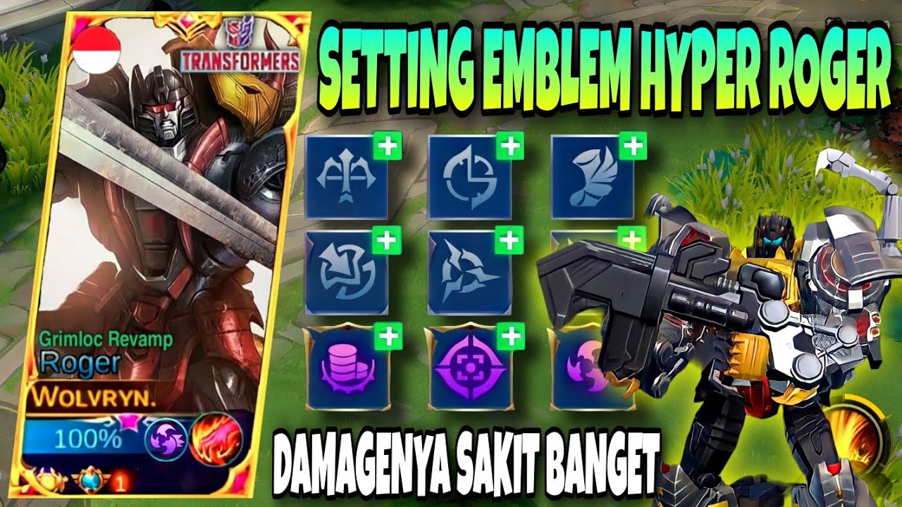 TUTORIAL SETING EMBLEM HYPER ROGER | BUILD ROGER TERSAKIT 2023 | BUILD ...
