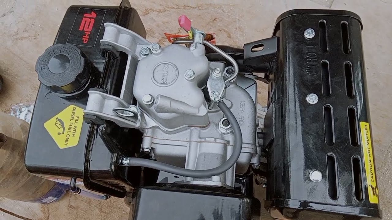 UNBOXING YAMMA 12HP ENGINE DIESEL - YouTube