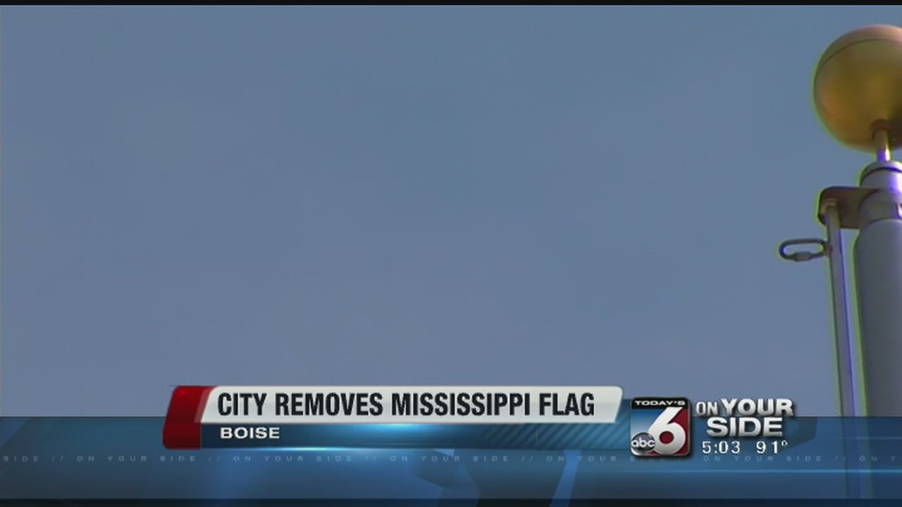 Mississippi state flag removed - YouTube