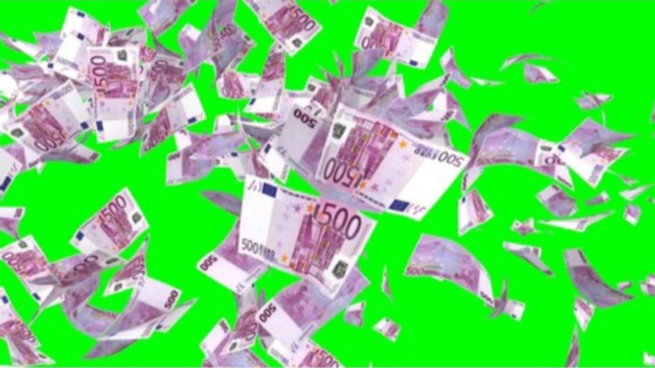 Green Screen Euro Banknotes Money Rain Chroma Key 4K - YouTube