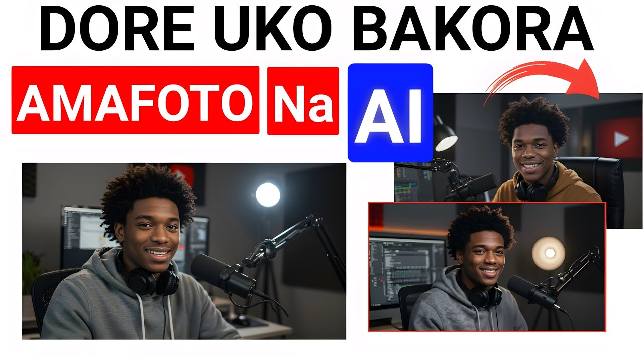 NI UBUNTU! UKO BAKORA AMAFOTO BAKORESHEJE AI ! Realistic images - YouTube