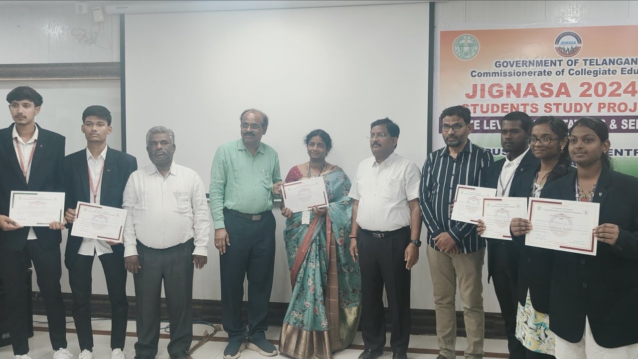 Jignasa Student Study Project 2025 #SRB&GNR College #khammam #jigna # ...