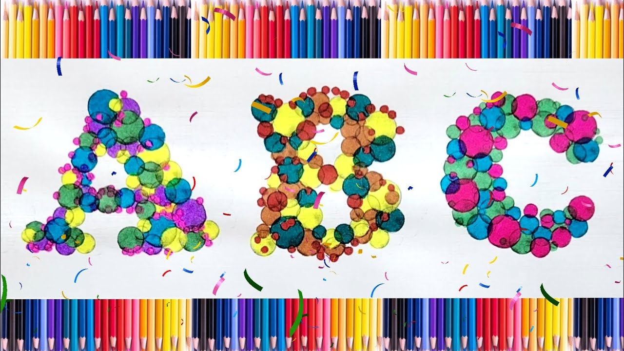 Bubbles ABC | ABC coloring | Learn ABC with colors | ABC | Nursery ...