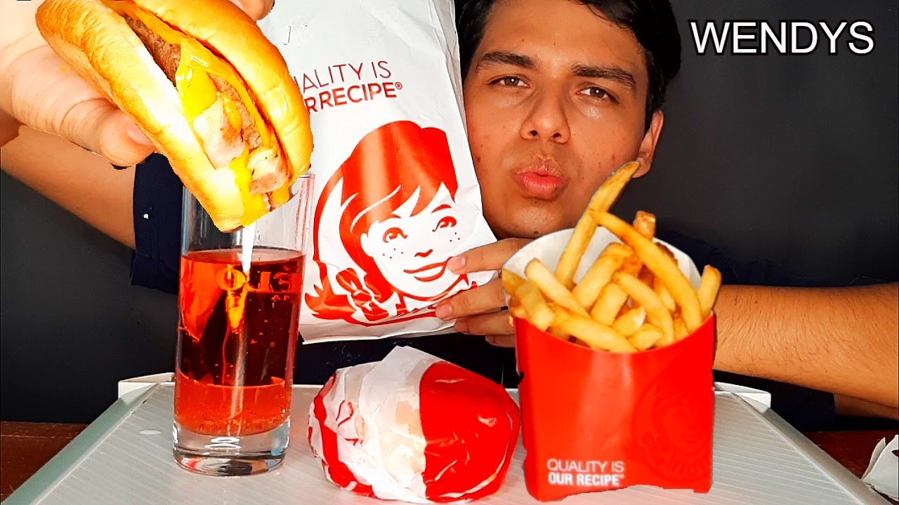 COMIENDO WENDY'S MUKBANG ASMR - Justin Steven ASMR - YouTube