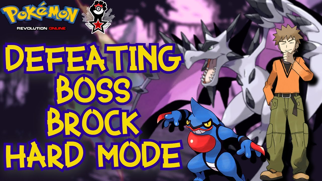 Pokemon Revolution Online (PRO) Defeating Boss Brock - YouTube
