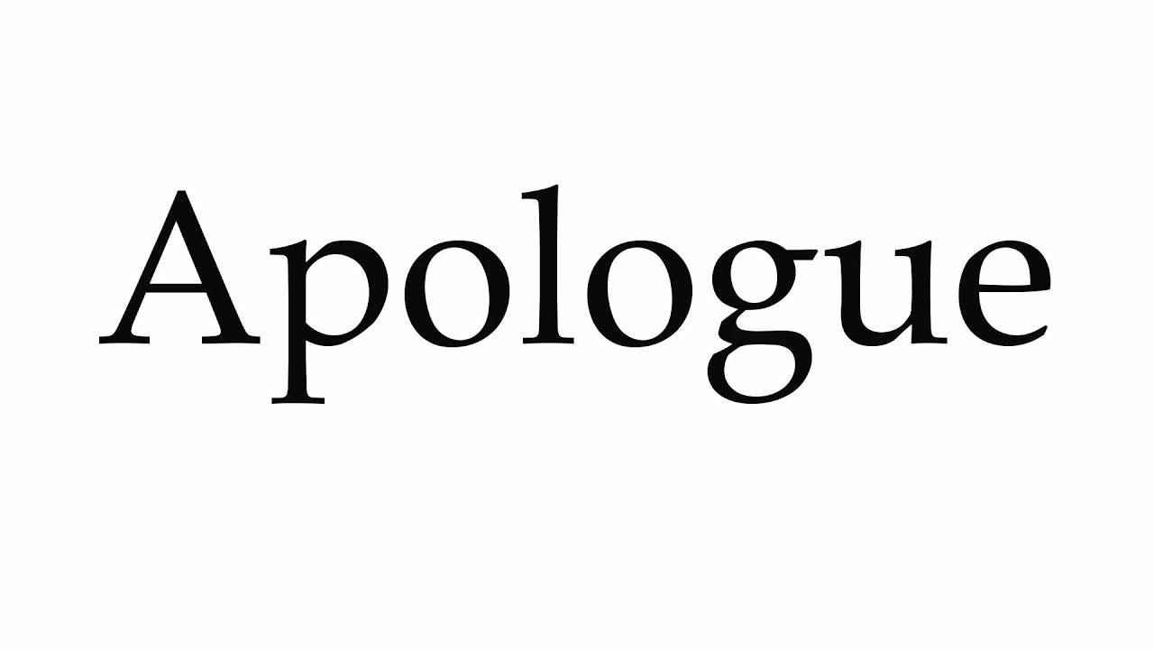 How to Pronounce Apologue - YouTube