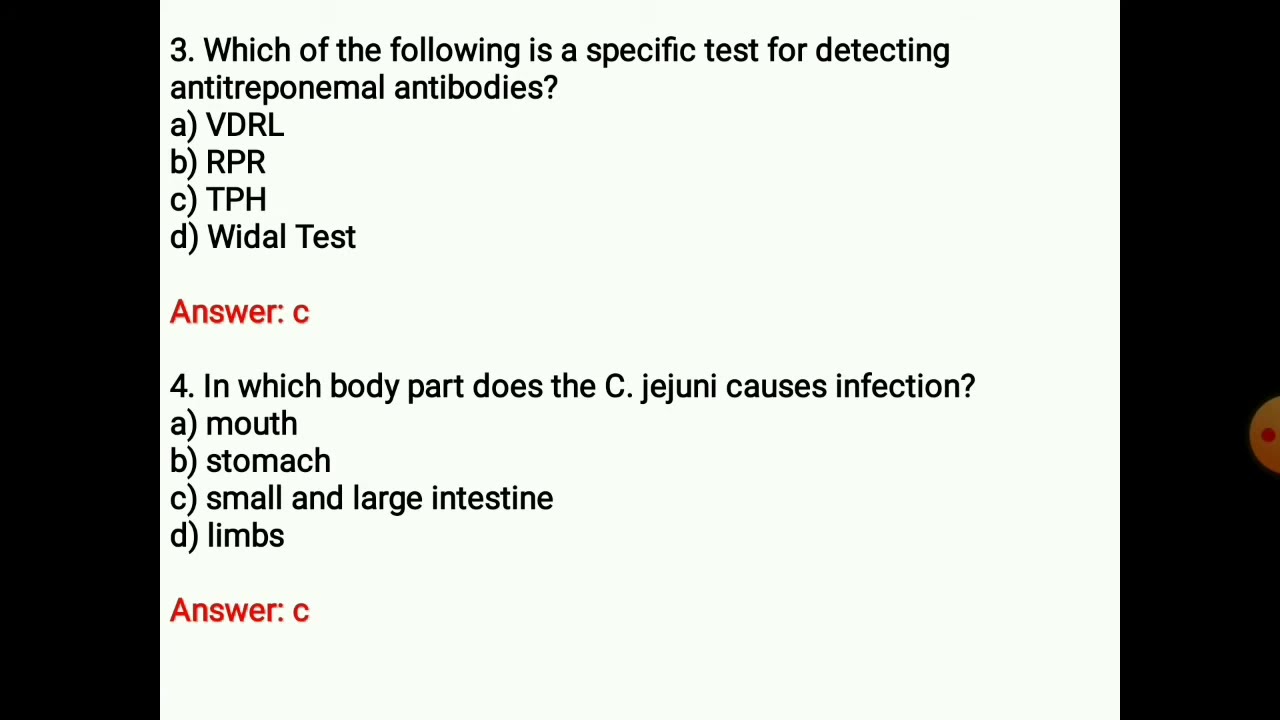 Bacteriology - MCQ's on Microbiology Part II - YouTube