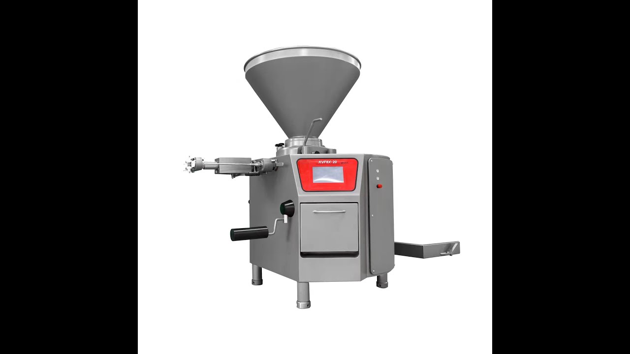 big sausage produce,vacuum sausage filler stuffer VF800 - YouTube