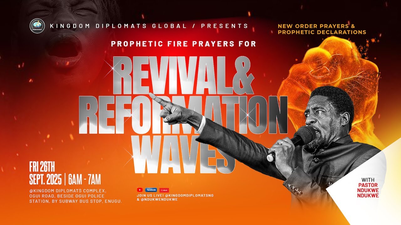 PROPHETIC FIRE PRAYERS FOR REVIVAL & REFORMATION WAVES W/ PST. NDUKWE ...
