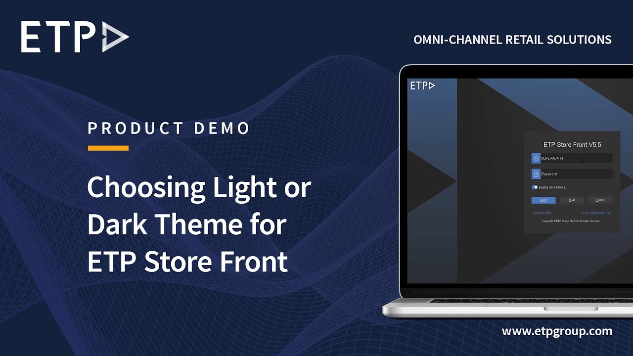 ETP Retail POS | Learn How to Switch Between Light or Dark Themes in ...