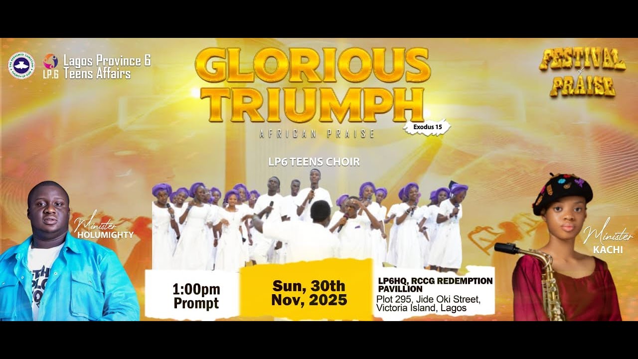 GLORIOUS TRIUMPH ( AFRICAN PRAISE) II RRCG LP6 TEENS - YouTube