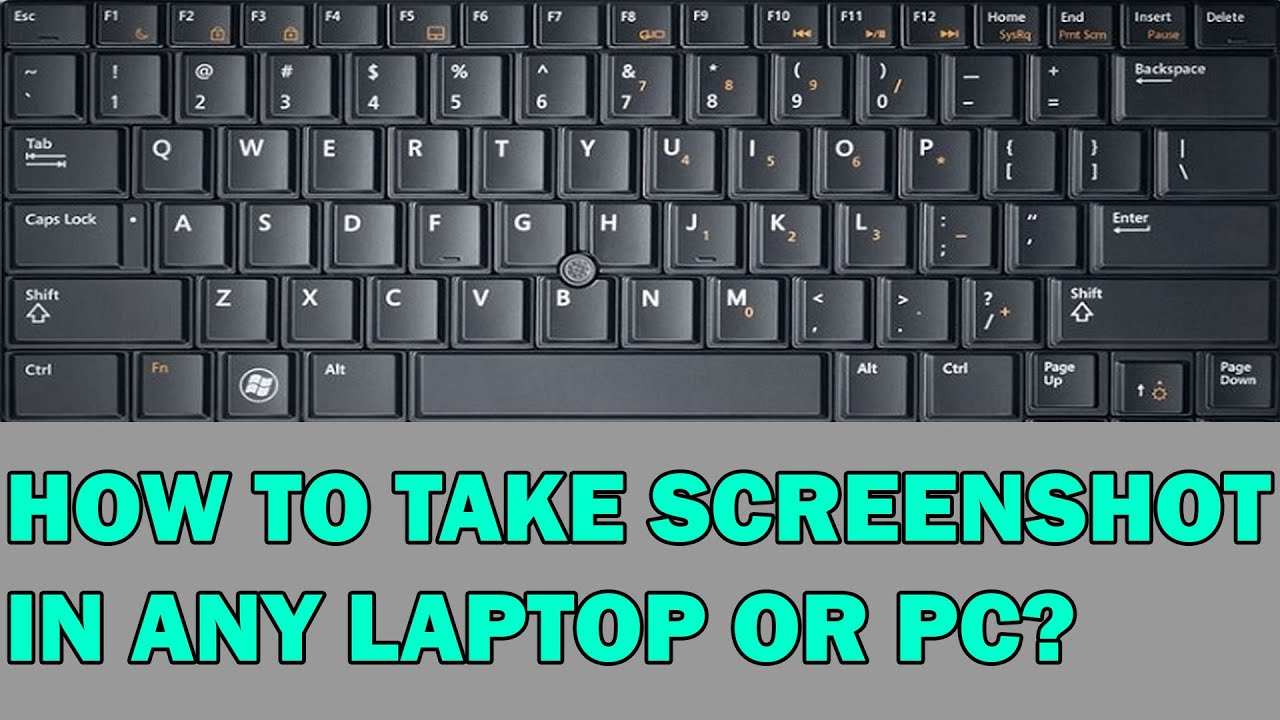 How to take a screenshot in any Laptop or PC | 4 Methods to take a ...