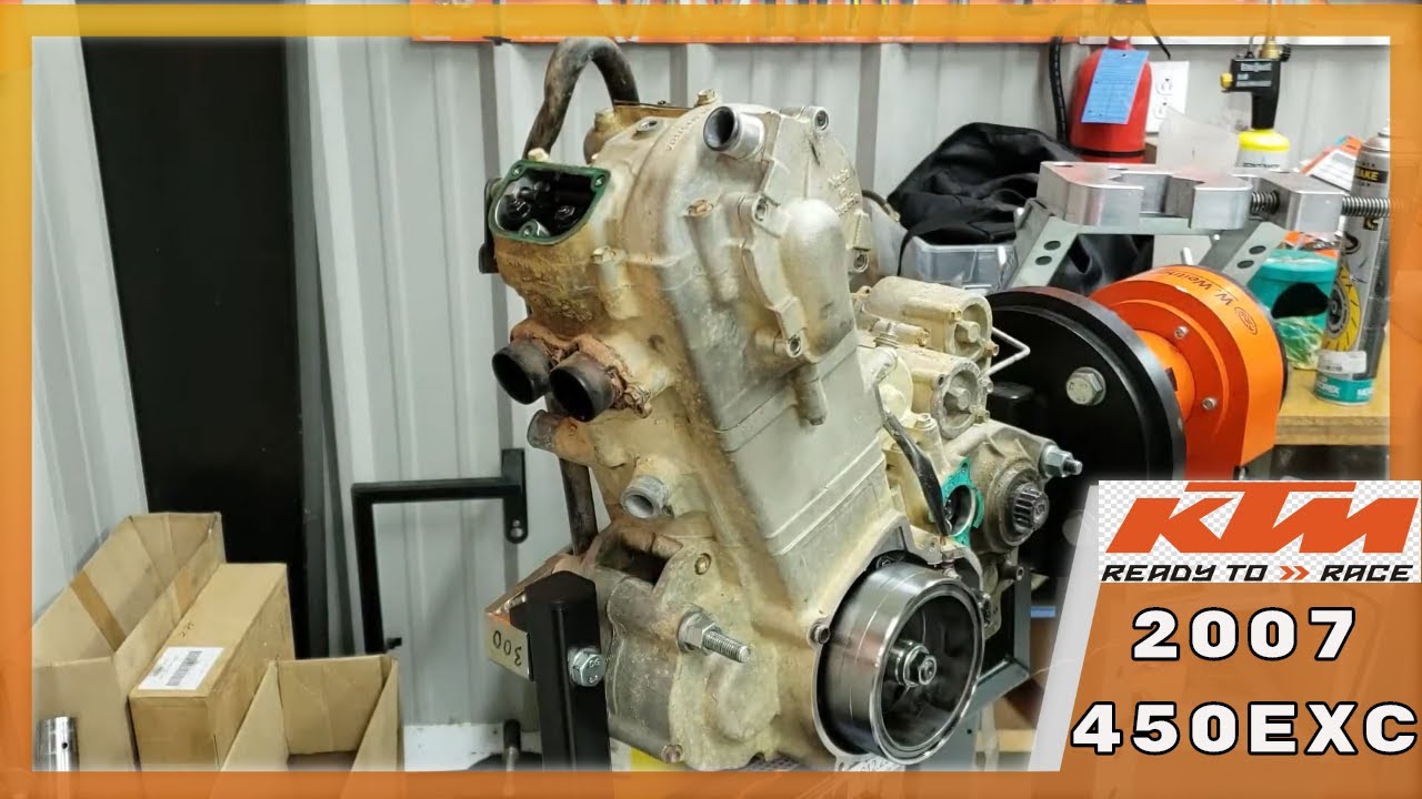 KTM RFS Top End Tear Down | 2007 KTM 450 EXC | 2X - YouTube
