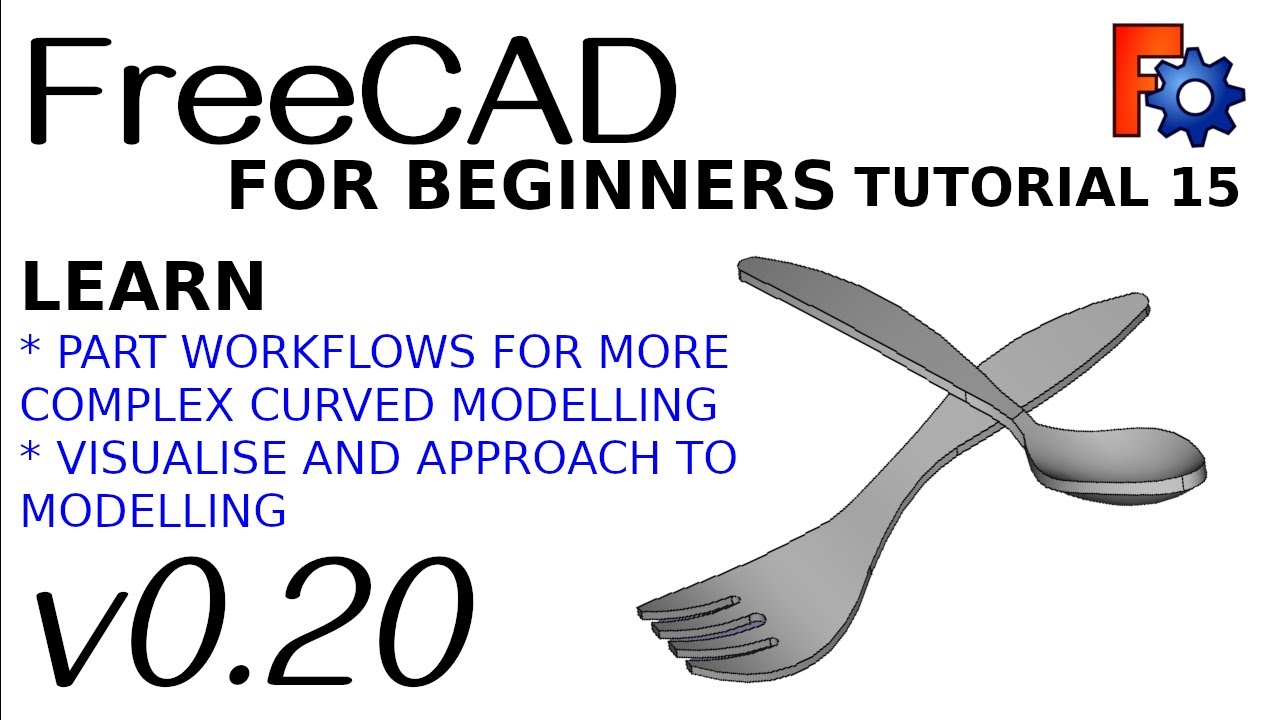 FreeCAD 0.20 For Beginners | 15 | Making Curved Shapes With Boolean Intersections - YouTube