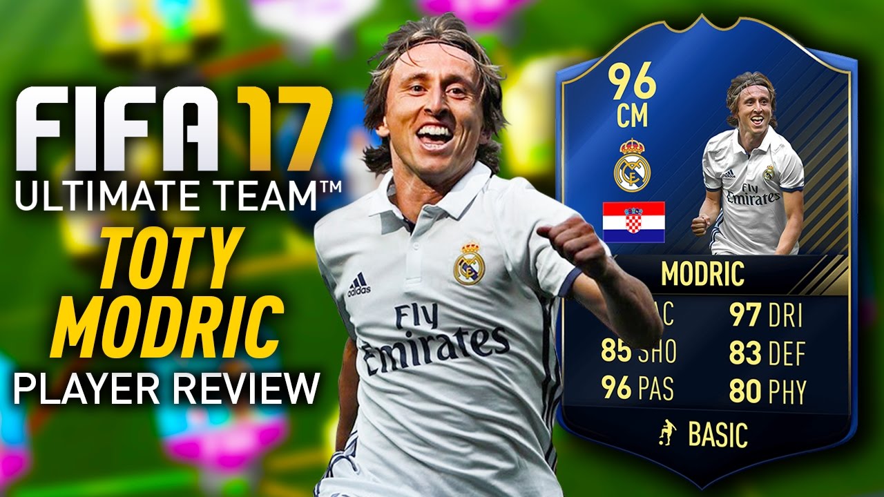 FIFA 17 TOTY MODRIC (96) *TEAM OF THE YEAR* PLAYER REVIEW! FIFA 17 ...