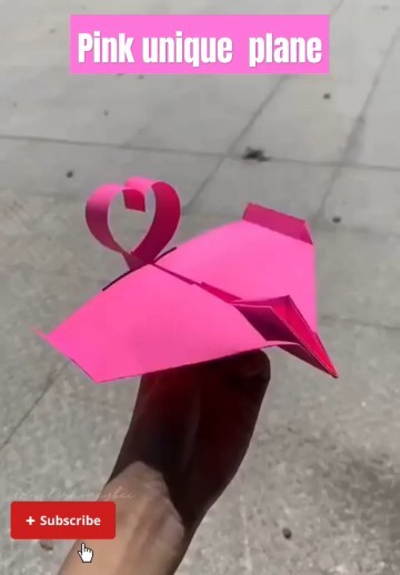 Try this unique# pink paper plane short plz #subscribers - YouTube
