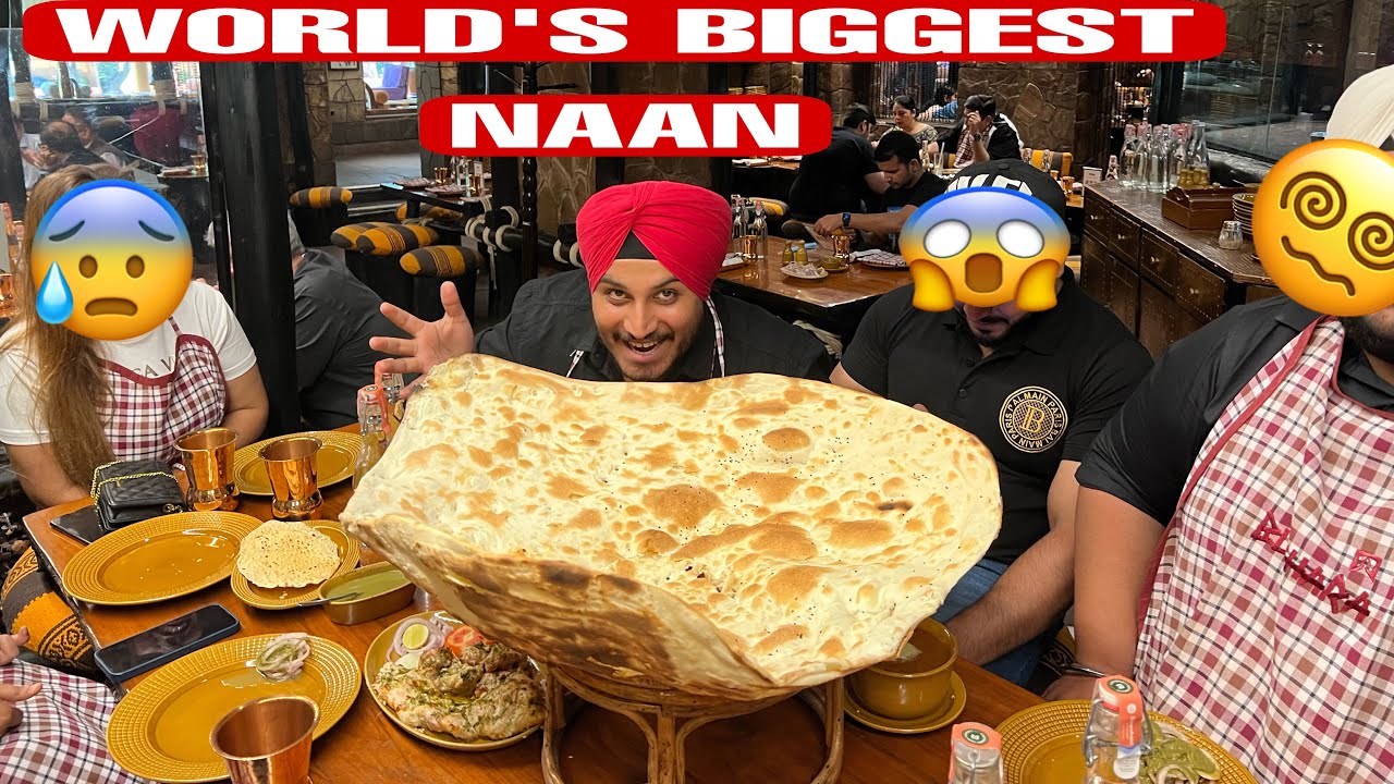 WORLD’S 🌍 BIGGEST NAAN 😱 at Bukhara ITC Maurya ! #itchotels #bukhara #delhi #capitalofindia # ...