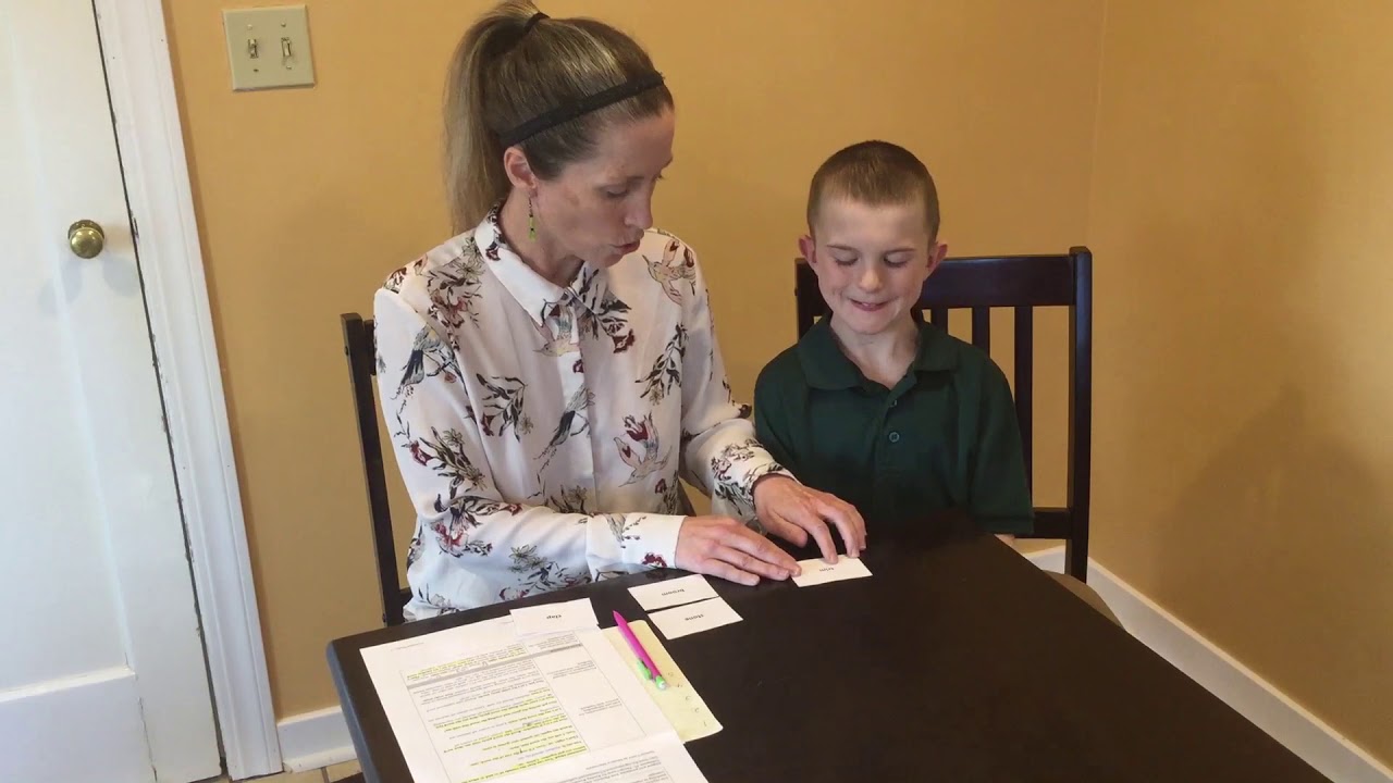 Implementation of Reading Lesson: Parent Example - YouTube