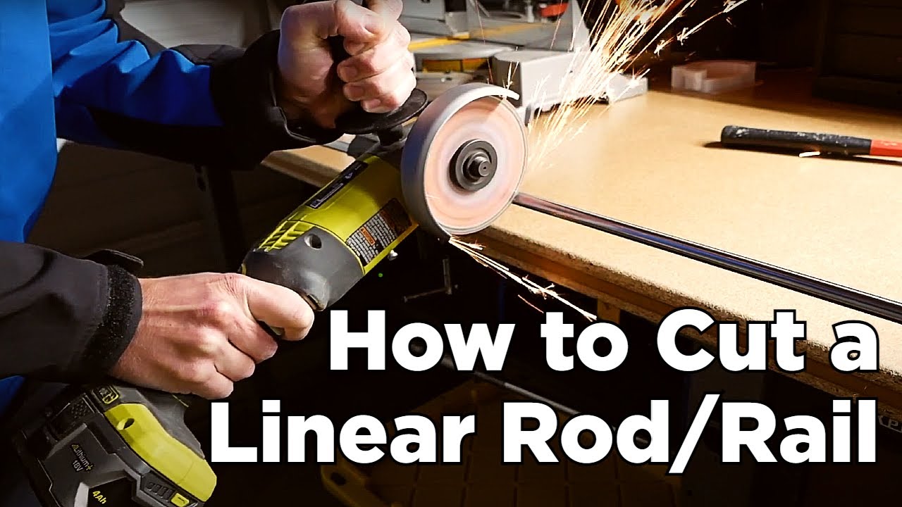 How to Cut a Linear Rod or Rail for 3D Printing or CNC | FAST and EASY ...