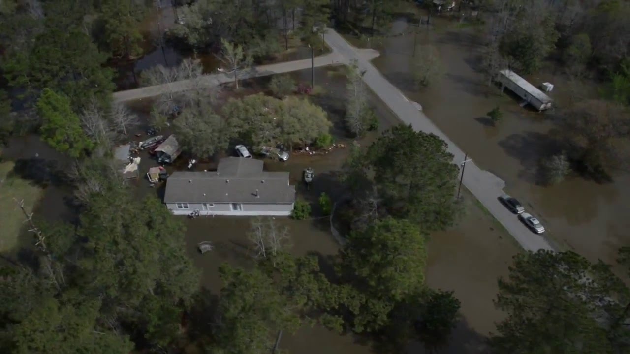 Slidell Aerials of flooding 3 15 2016 - YouTube
