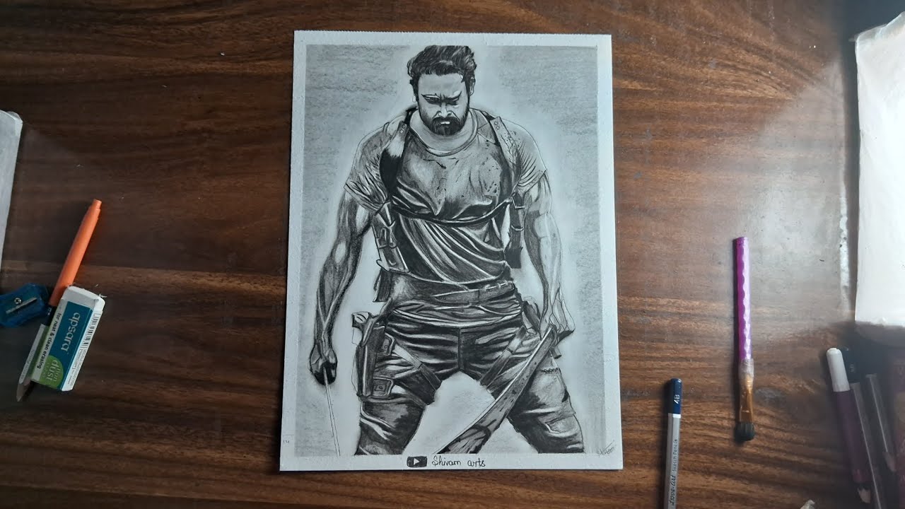 Draw a salaar thumbnail full video 📹//tutorial:#art - YouTube