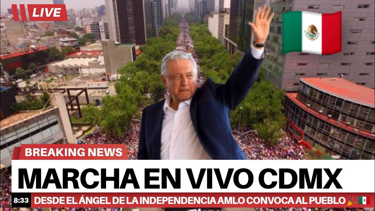 Marcha de AMLO En Vivo CDMX - YouTube