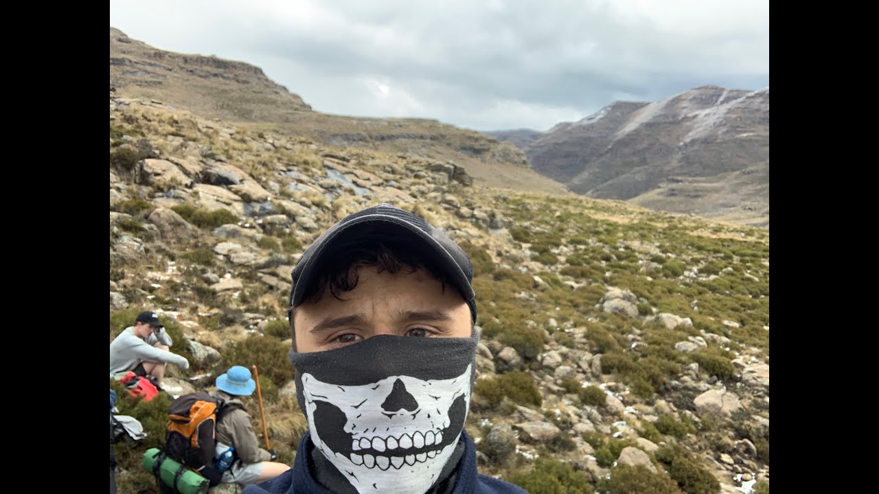 Camping in Rowland's Cave 3095m Drakensberg Hike - YouTube