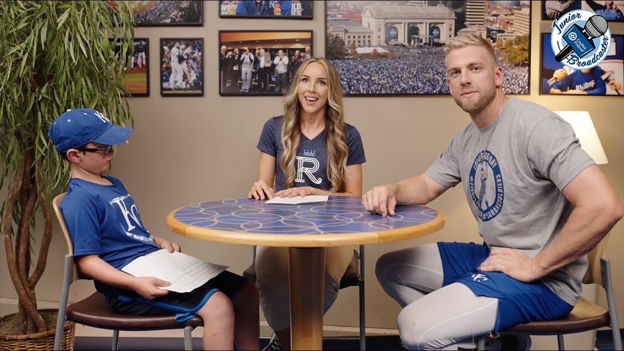 Capitol Federal Jr. Broadcaster Andrew interviews Hunter Dozier - YouTube