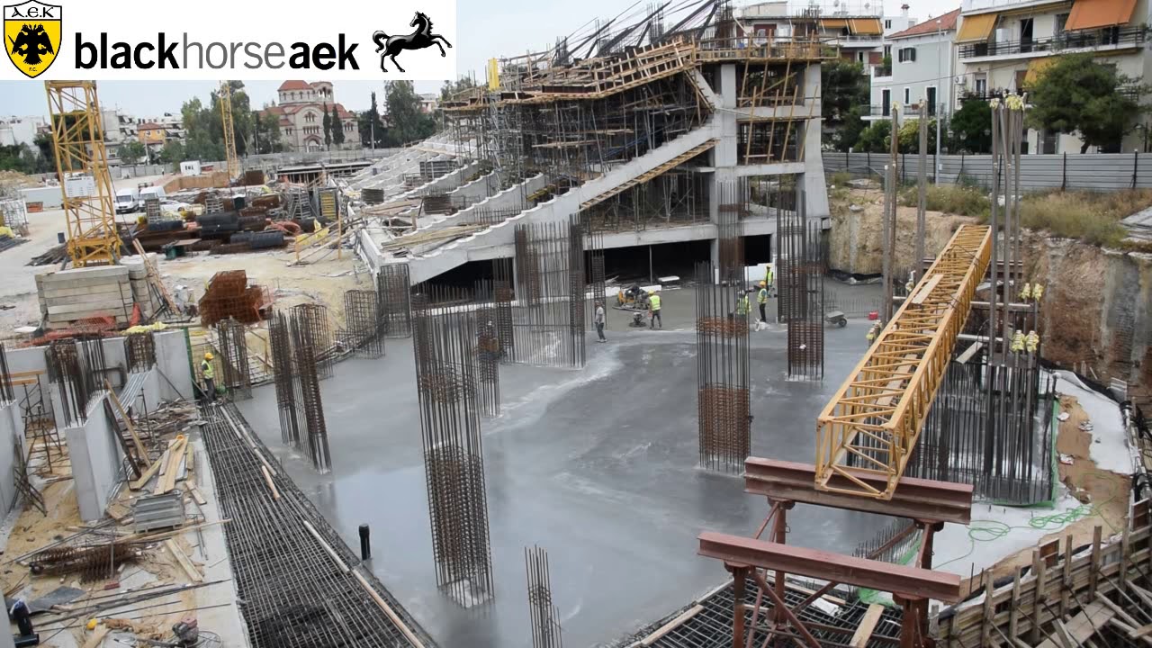 ΓΗΠΕΔΟ ΑΕΚ ΑΓΙΑ ΣΟΦΙΑ 13-06-18 (PART 6 ) Βιομηχανικό δάπεδο και ...