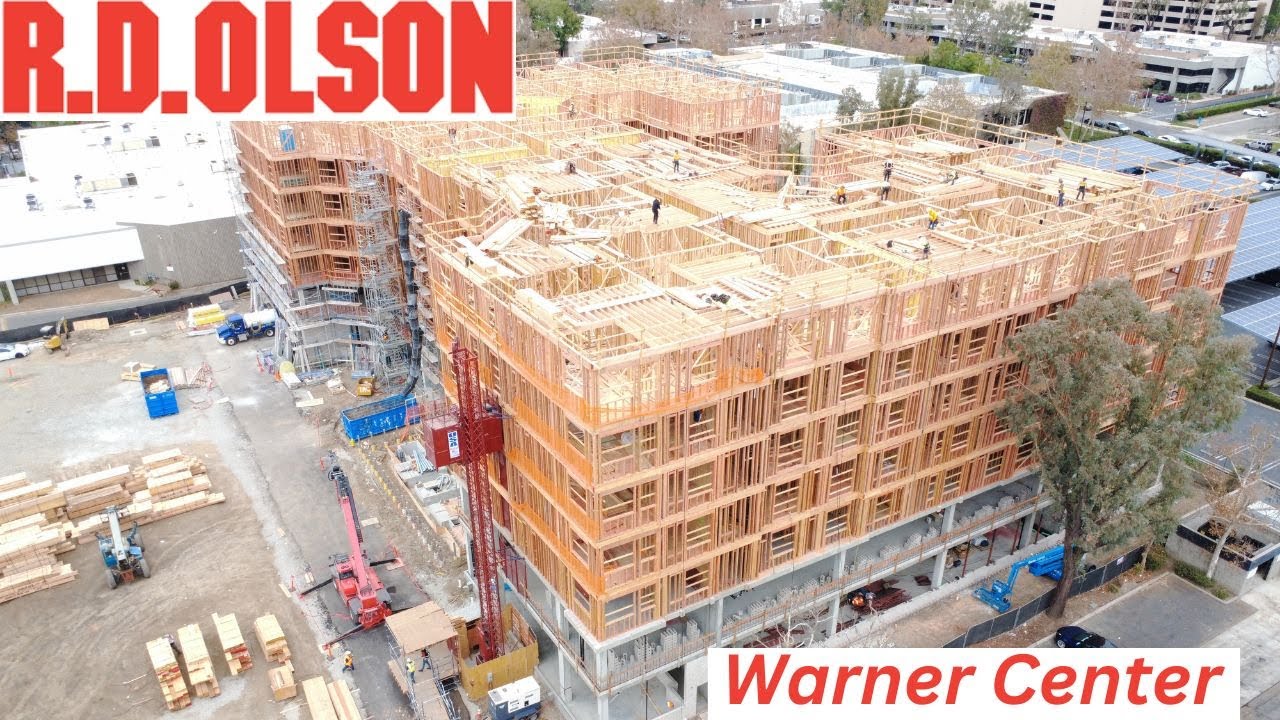 RD Olson | WarnerCenter Construction in 4K - YouTube