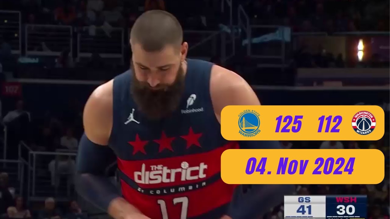Golden State Warriors vs Washington Wizards | Nov 04 2024 NBA Season ...