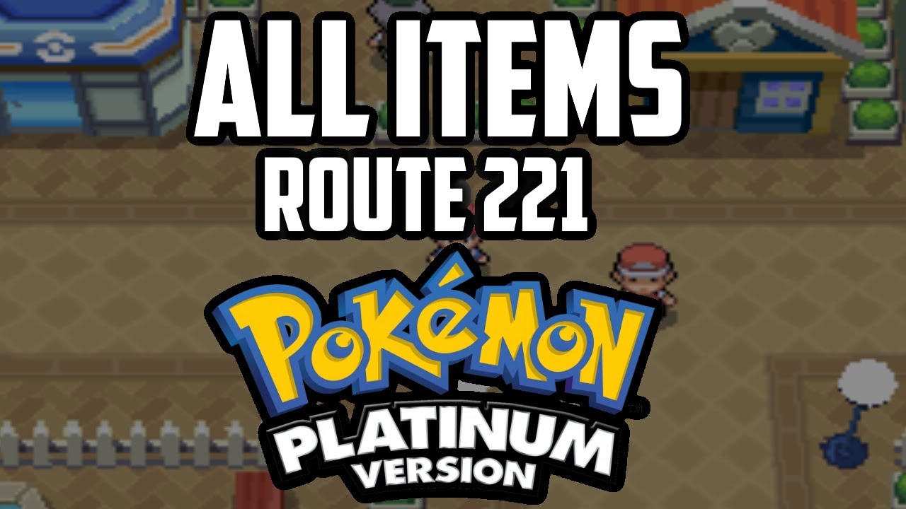 EVERY Item in Route 221 - Pokémon Platinum - YouTube