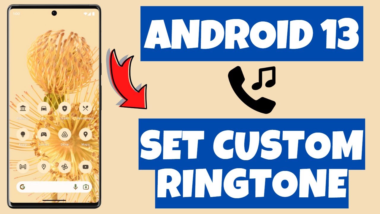 How to Set Custom Ringtone Android 13 || Change Ringtone - YouTube