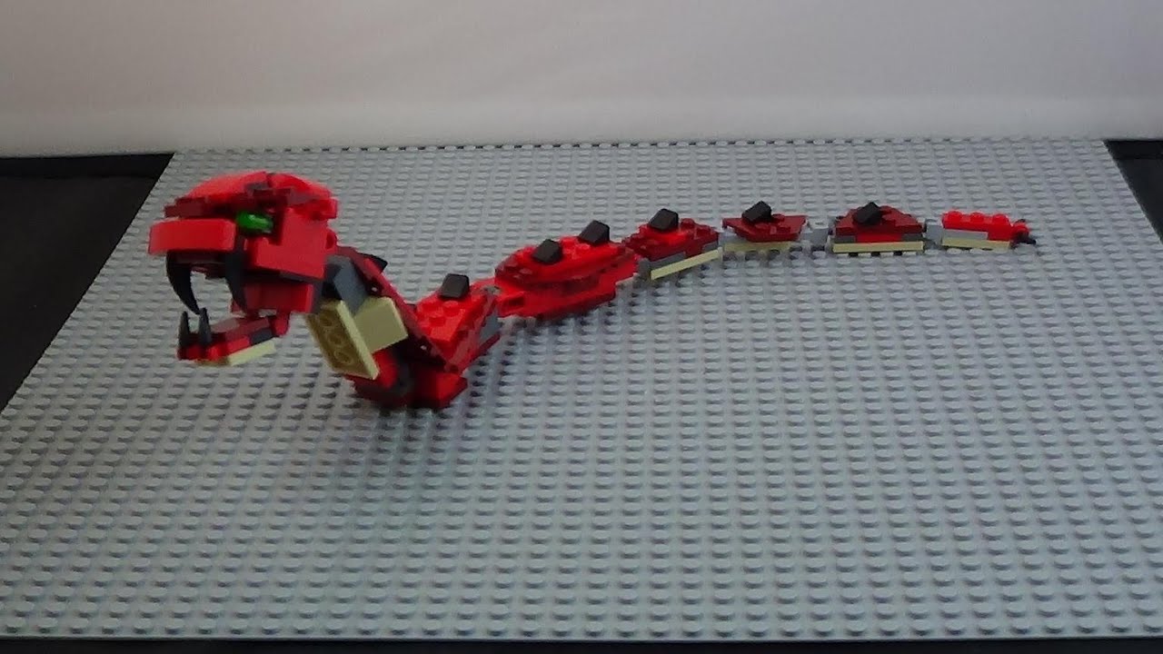 Lego 31032 Red Creature 3 in 1 The Snake Time Lapse Build and Animation ...