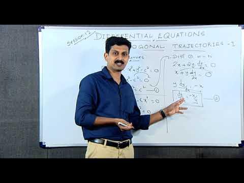 DIFFERENTIAL EQUATIONS – ORTHOGONAL TRAJECTORY PART 1 #swayamprabha #ch08sp - YouTube