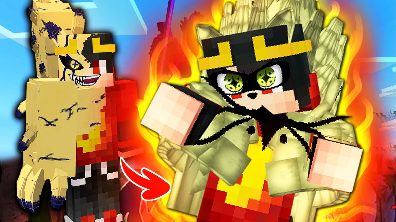 Mode Baryon Tapi Versi Shukaku Gaara!! Minecraft Naruto Jedy Crystal 𝐄𝐏 ...