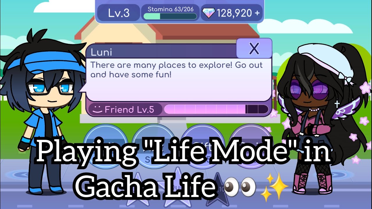 Playing "Life Mode" in Gacha Life 👀 ️ - YouTube