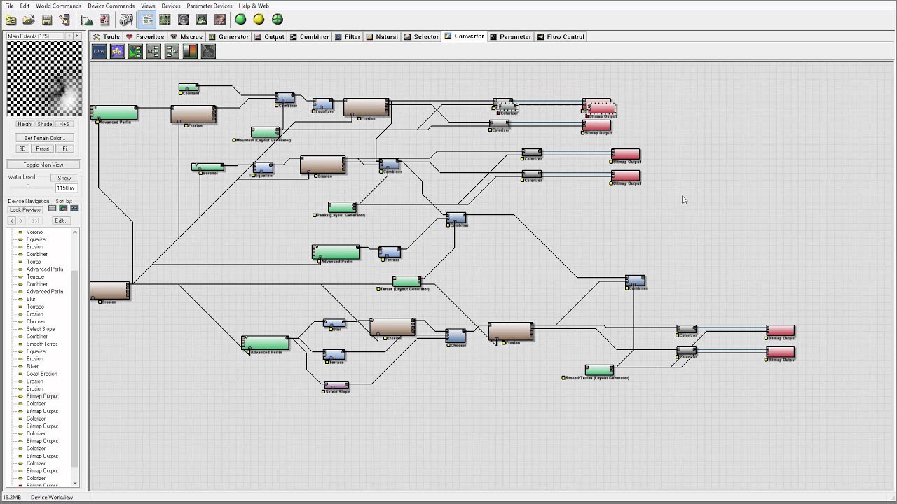 Modeling in world machine : Four zones image map, part 6 - YouTube