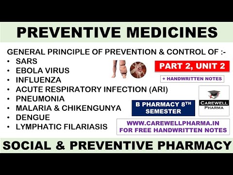 General principle of prevention and control of disease || P 2 Unit 2 ...