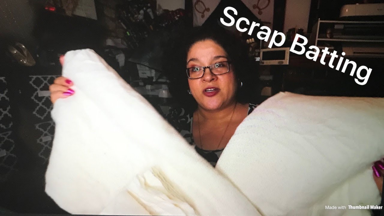 What I do with all my scrap quilt batting - YouTube
