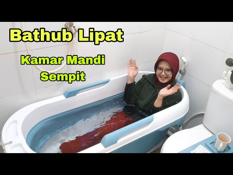 Review Bathub Lipat Portable Untuk Kamar Mandi Sempit | Bak Mandi Lipat